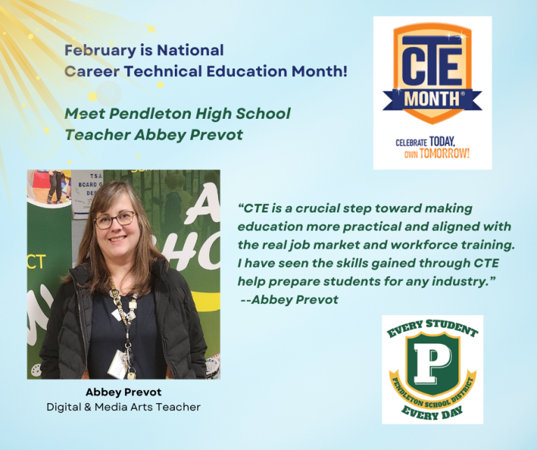 CTE Spotlight - Abbey Prevot - Pendleton School District