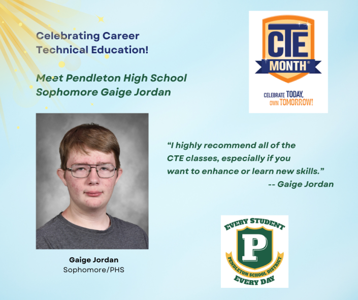 CTE Spotlight - Gaige Jordan - Pendleton School District