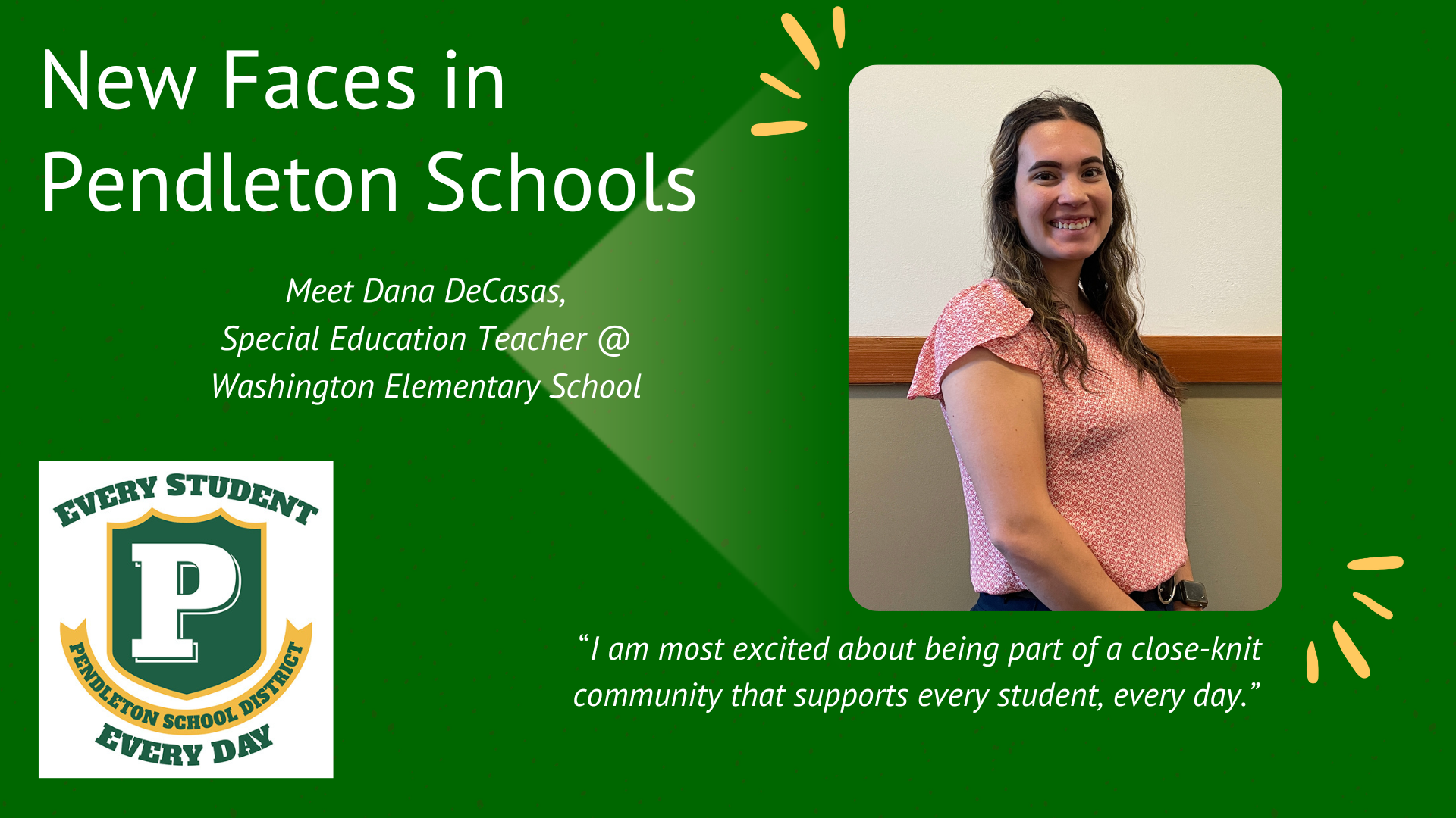 Welcome to PSD - Dana DeCasas - Pendleton School District