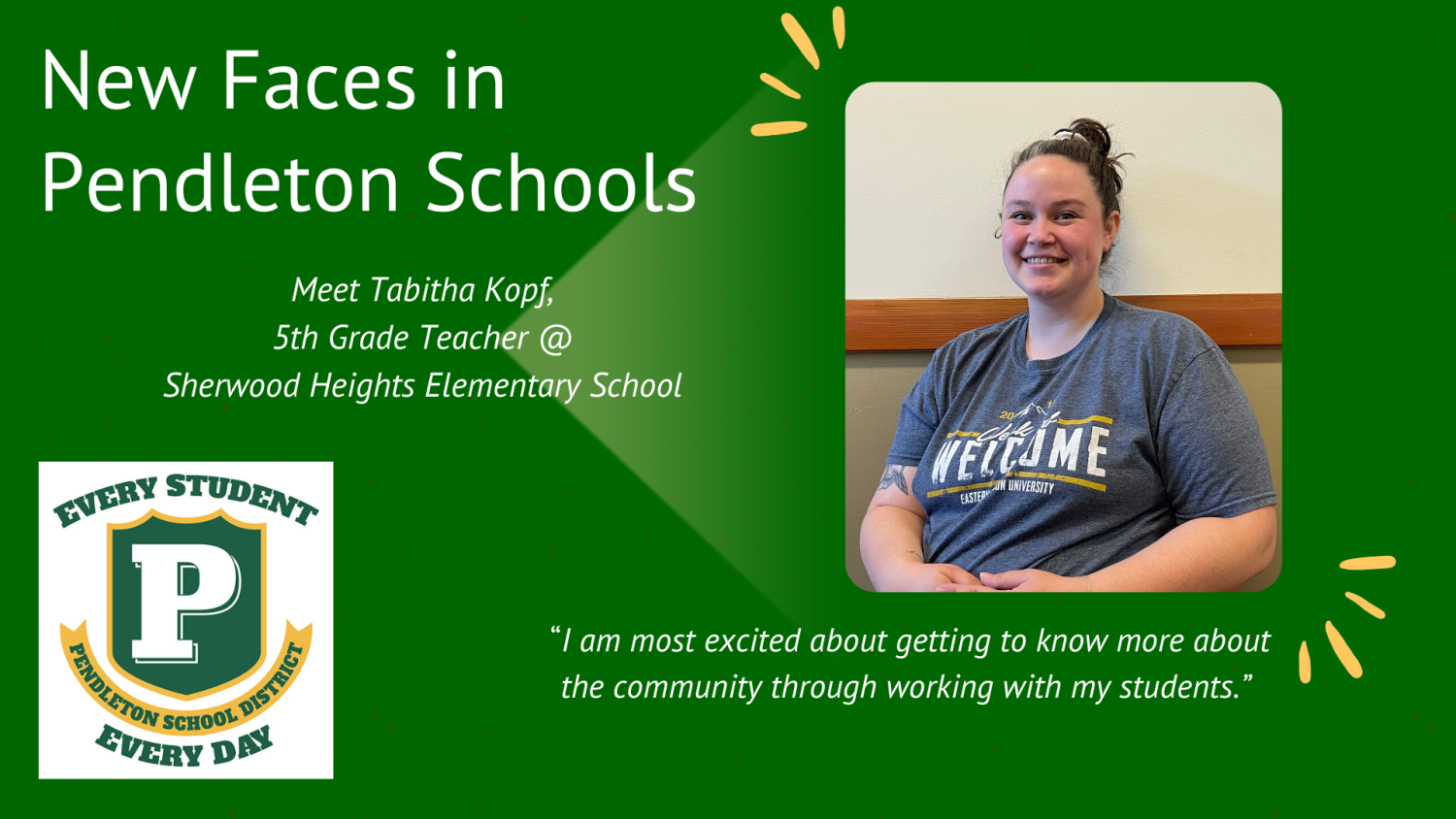 Welcome to PSD - Tabitha Kopf - Pendleton School District