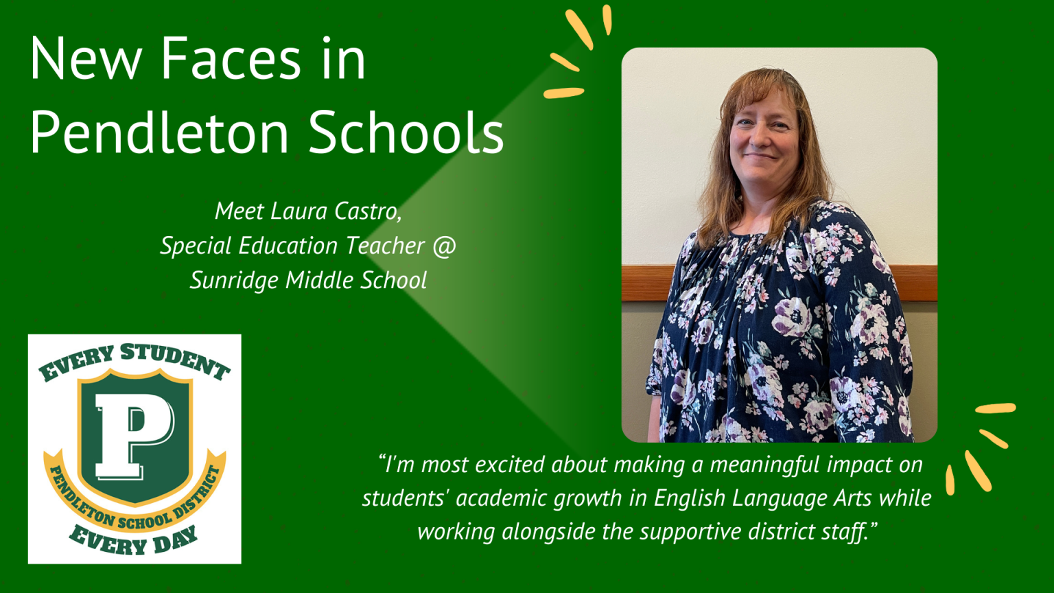 Welcome to PSD - Laura Castro - Pendleton School District