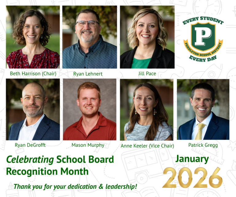 School Board Recognition Pendleton School District